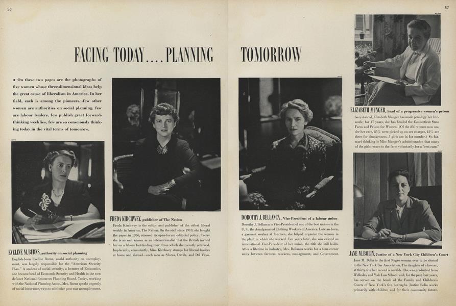 Facing Today...Planning Tomorrow | Vogue | JANUARY 1, 1944
