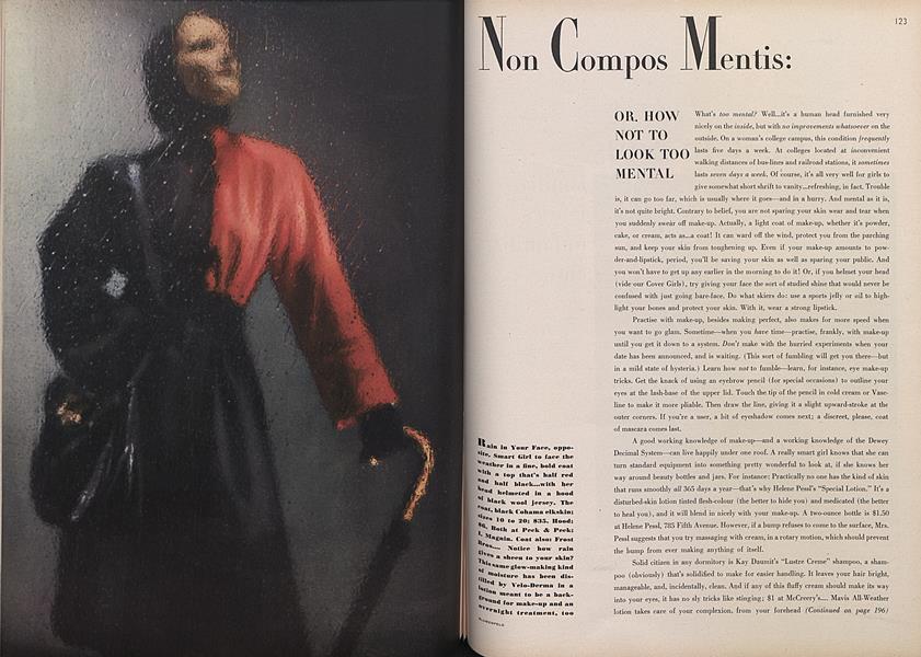 Non Compos Mentis: Or, How to Not Look too Mental | Vogue | AUGUST 15, 1944