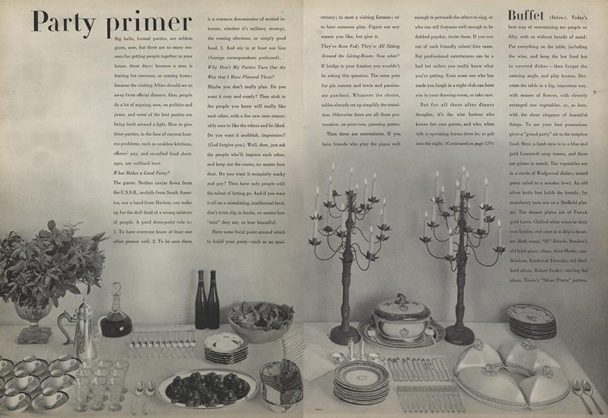 Party Primer | Vogue | September 1, 1944