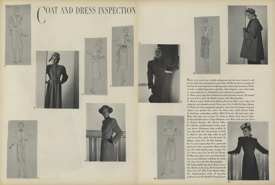 Coat and Dress Inspection | Vogue | March 1, 1945