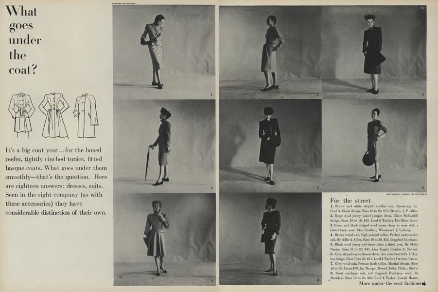 What Goes under the Coat? | Vogue | SEPTEMBER 15, 1945