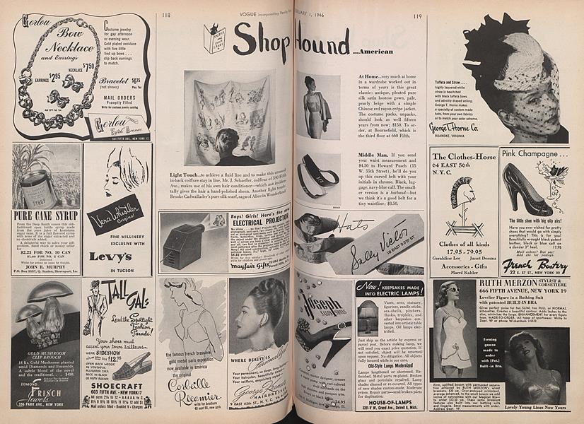 Shop Hound...American | Vogue | February 1, 1946