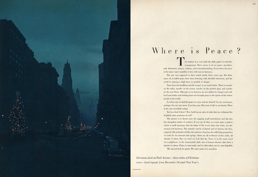 Where is Peace? | Vogue | December, 1947