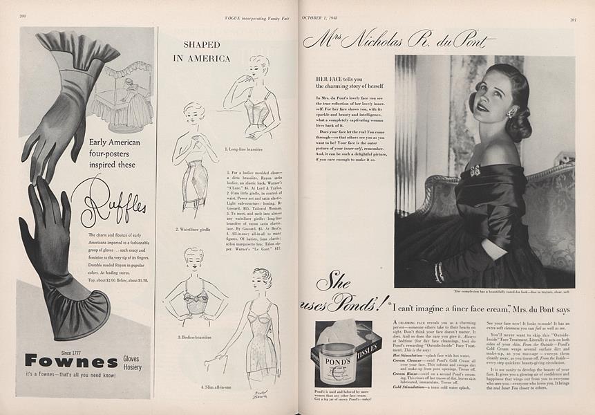 Shaped in America | Vogue | October 1, 1948