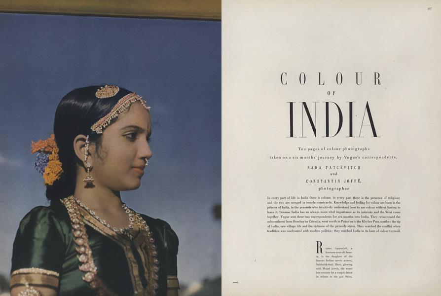 Colour of India | Vogue | DECEMBER 1948