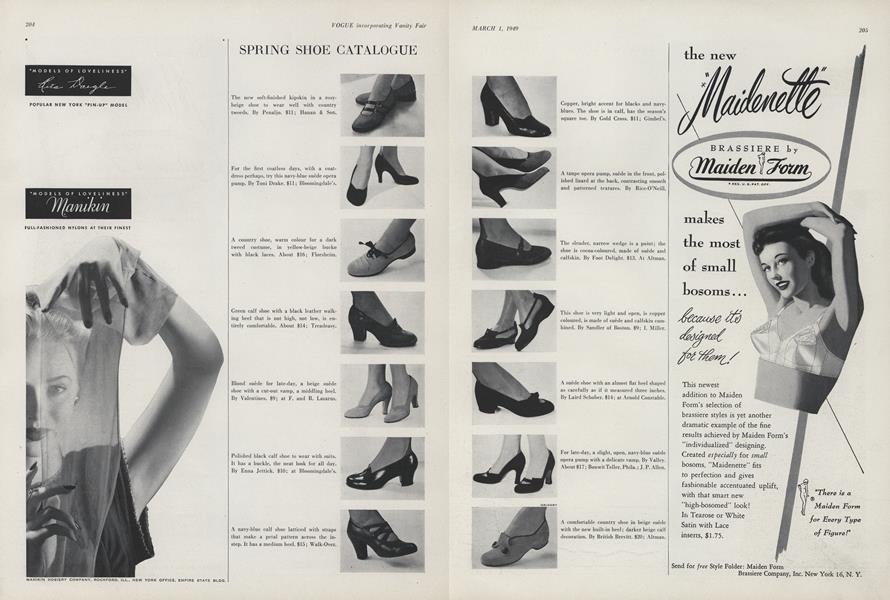 Spring Shoe Catalogue | Vogue | MARCH 1, 1949