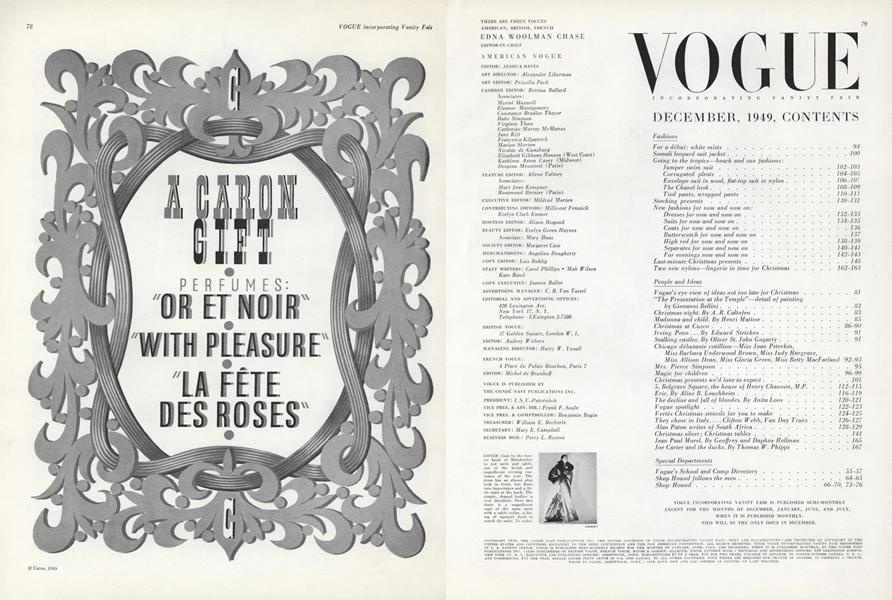 Cover Look | Vogue | December 1949