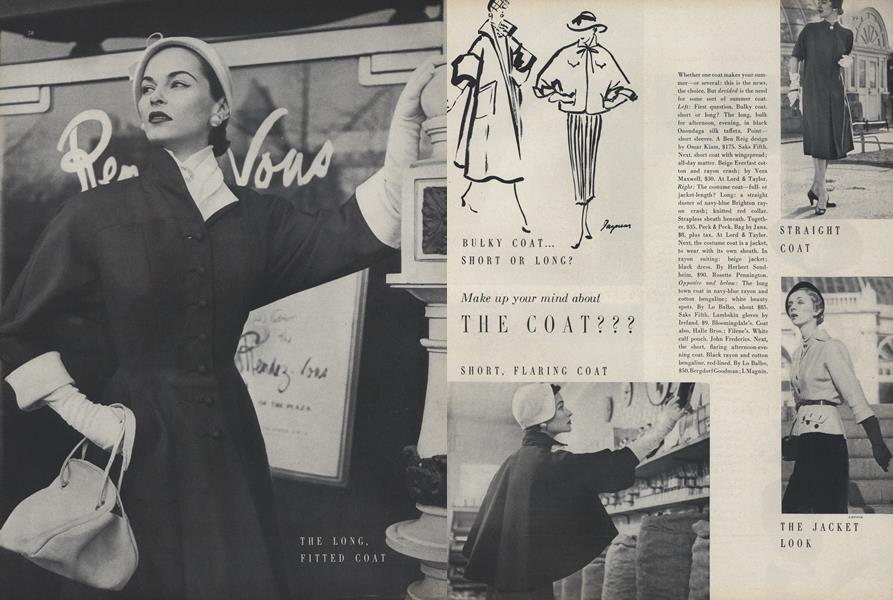 Make Up Your Mind about the Coat?/Three Open Questions? | Vogue | APRIL ...