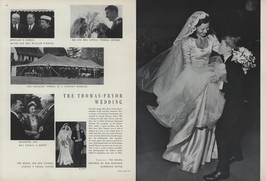 The Thomas-Pryor Wedding | Vogue | July 1950