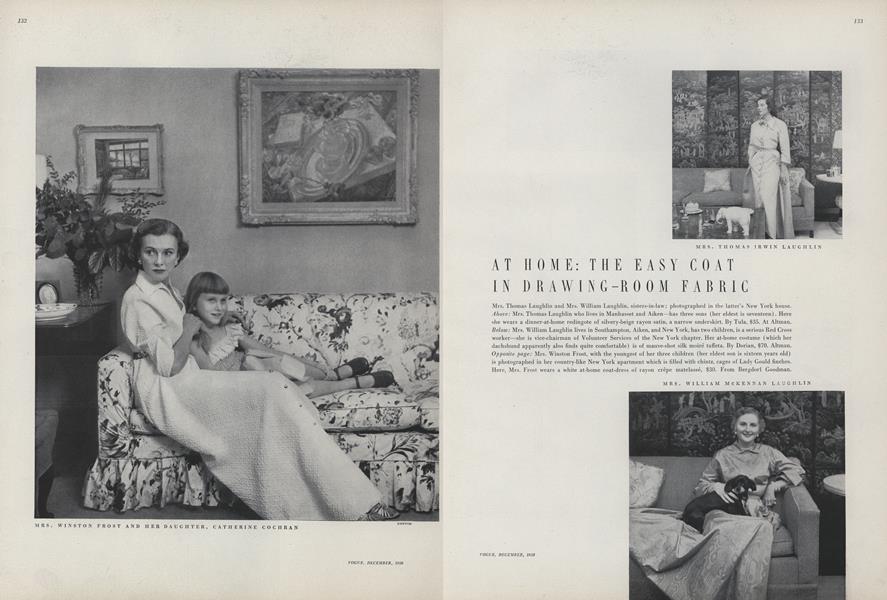 At Home: The Easy Coat in Drawing-Room Fabric: Mrs. Winston Frost ...