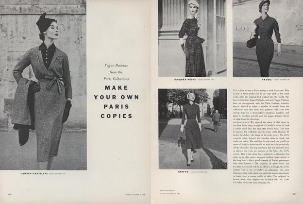 For the Woman Who Wants to Change Her Looks | Vogue | OCTOBER 15, 1952