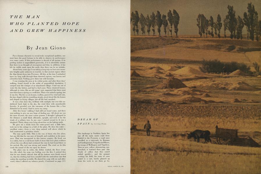 The Man Who Planted Hope and Grew Happiness | Vogue | March 15, 1954