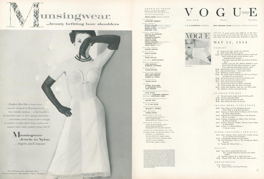 Cover | Vogue | MAY 15, 1954