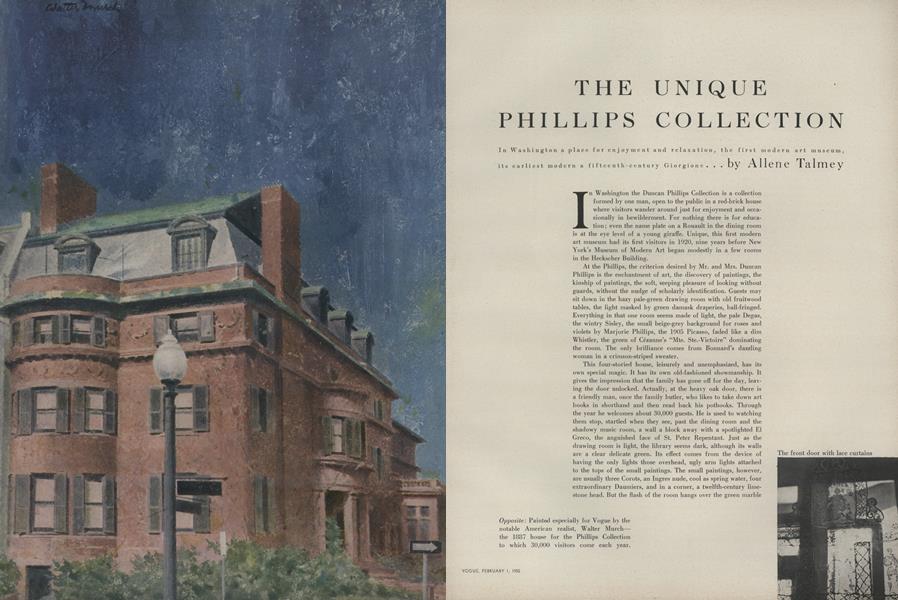 The Unique Phillips Collection | Vogue | FEBRUARY 1, 1955
