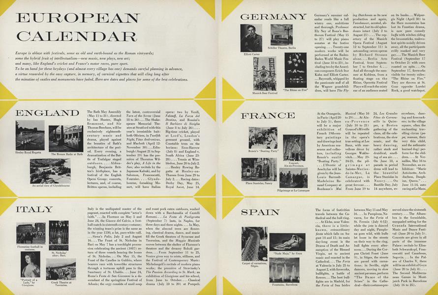 European Calendar | Vogue | May 1, 1955
