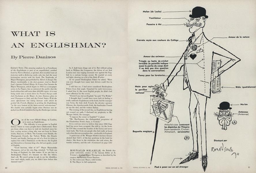 Ronald Searle, the British Drypoint Cartoonist... | Vogue | October 15, 1955