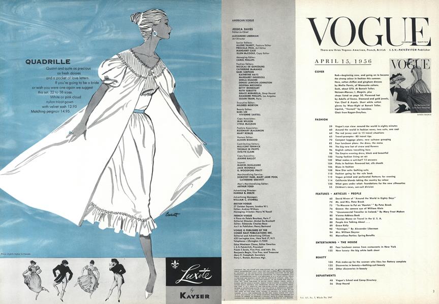 Cover Look | Vogue | APRIL 15, 1956