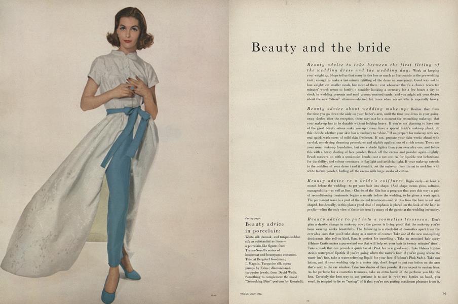 Beauty and the Bride | Vogue | JULY 1956