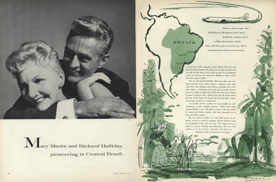 Mary Martin and Richard Halliday, Pioneering in Central Brazil | Vogue ...