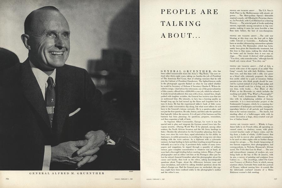 People Are Talking About... | Vogue | FEBRUARY 1, 1957