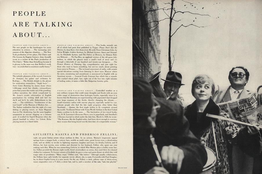 People Are Talking About... | Vogue | JANUARY 15, 1958