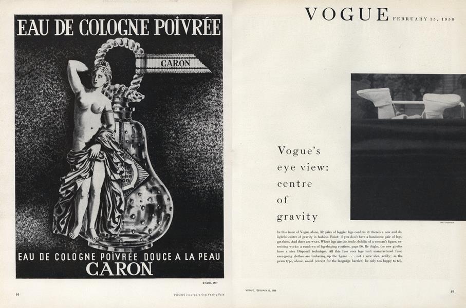 Centre of Gravity | Vogue | FEBRUARY 15, 1958