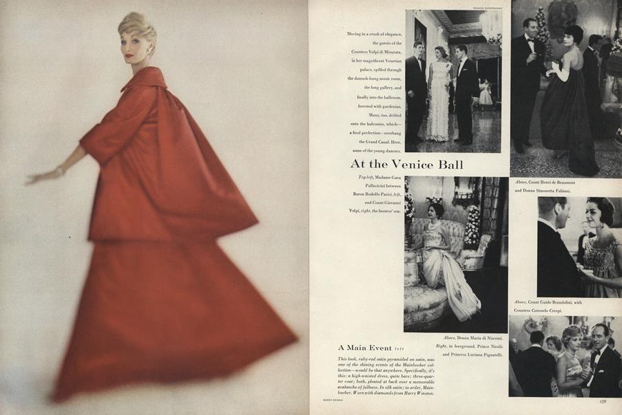 At the Venice Ball | Vogue | DECEMBER 1958