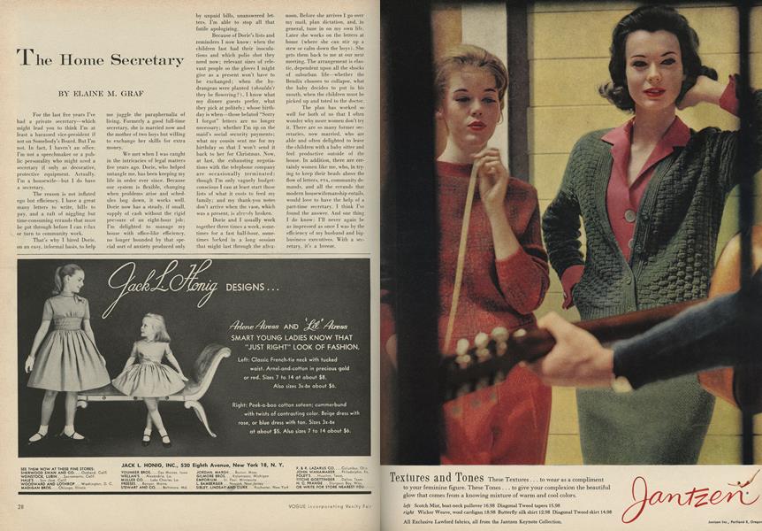 The Home Secretary | Vogue | AUGUST 1, 1959