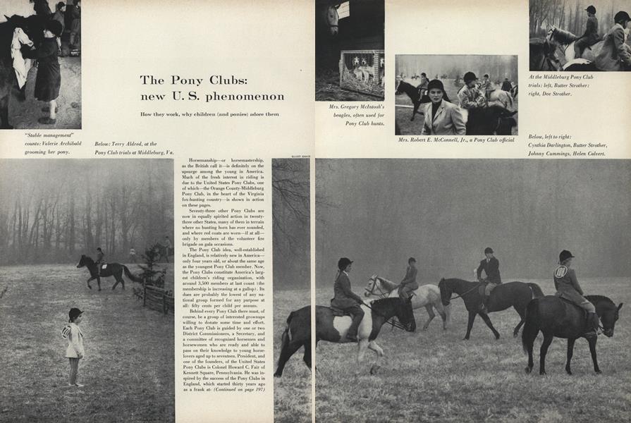 The Pony Clubs: New U. S. Phenomenon | Vogue | OCTOBER 1, 1959