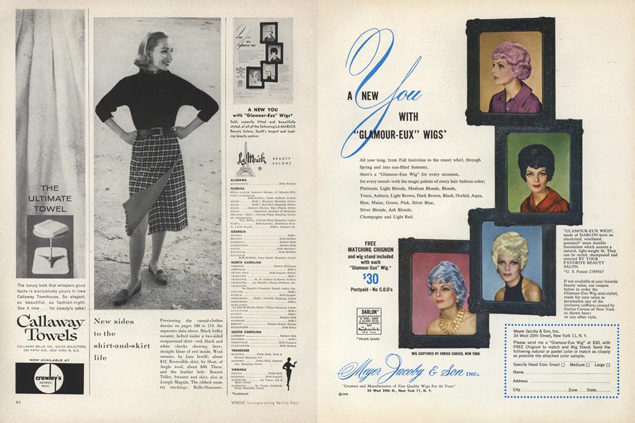 New Sides in the Shirt-and-Skirt Life | Vogue | OCTOBER 15, 1959