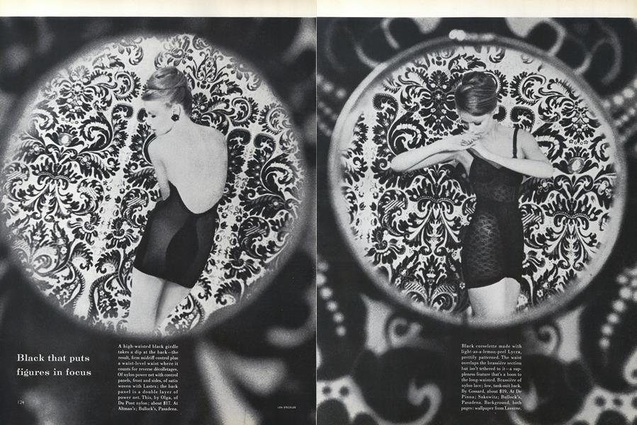 Black That Puts Figures in Focus | Vogue | NOVEMBER 15, 1960