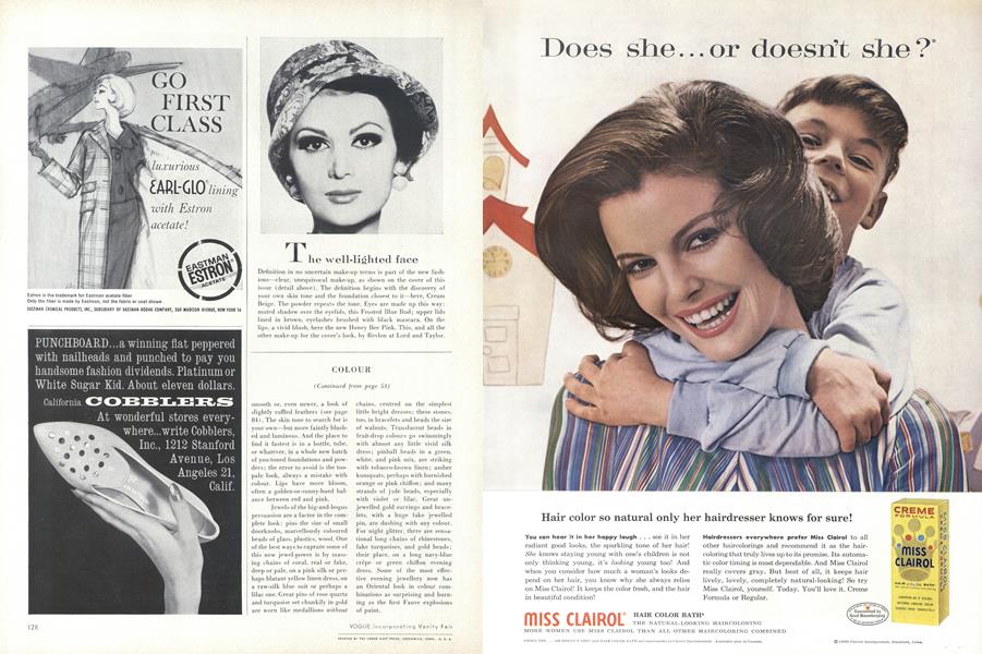 The Well-Lighted Face | Vogue | MARCH 15, 1961