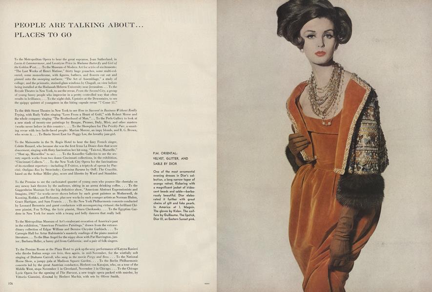 Places to Go | Vogue | NOVEMBER 1, 1961