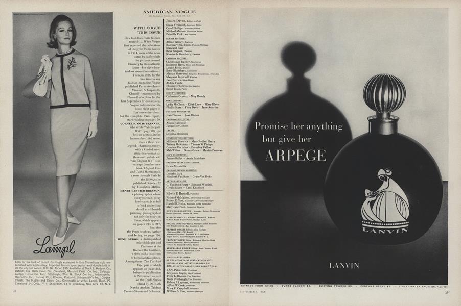 With Vogue, This Issue | Vogue | SEPTEMBER 1, 1962