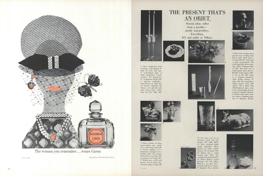 The Present That's an Object | Vogue | DECEMBER 1962