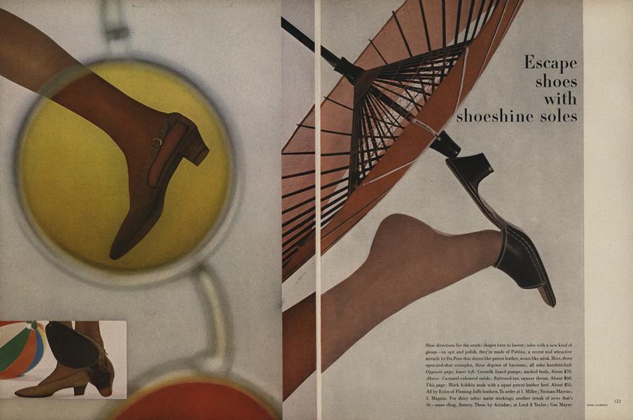 Escape Shoes with Shoeshine Soles | Vogue | JANUARY 1, 1963