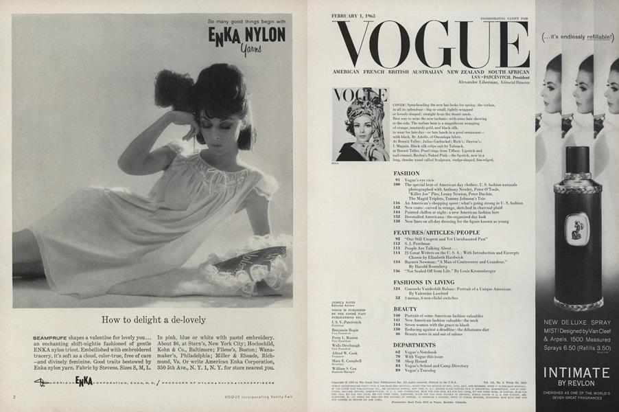 Cover Look | Vogue | FEBRUARY 1, 1963