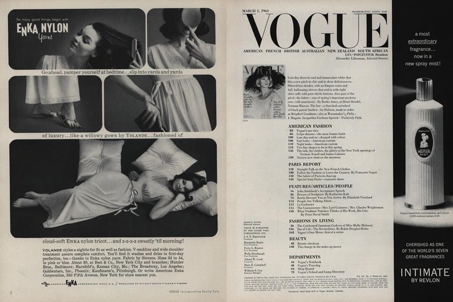 Cover Look | Vogue | MARCH 1, 1963