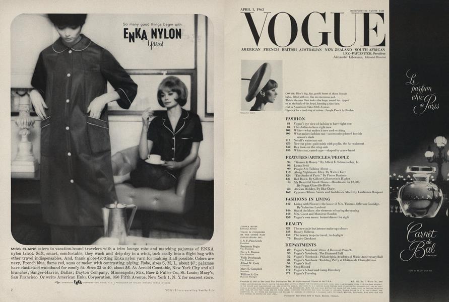 Cover Look | Vogue | APRIL 1, 1963