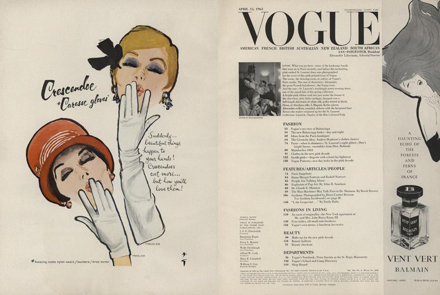 Cover Look | Vogue | APRIL 15, 1963