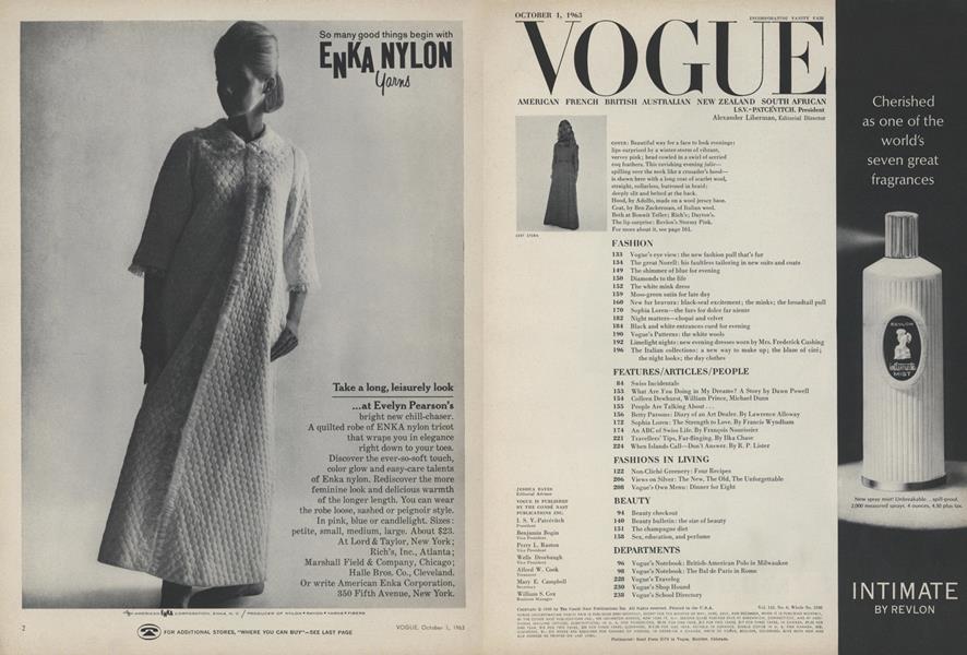 Cover Look | Vogue | OCTOBER 1, 1963