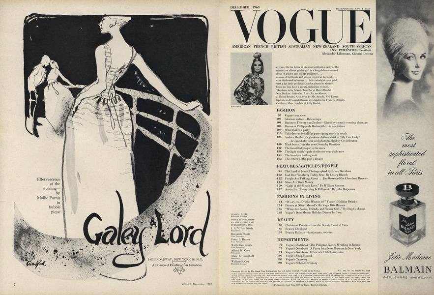 Cover Look | Vogue | December 1963