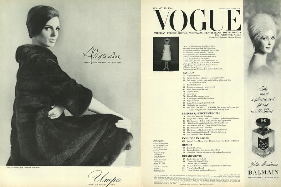 Table of Contents | Vogue | JANUARY 15, 1964