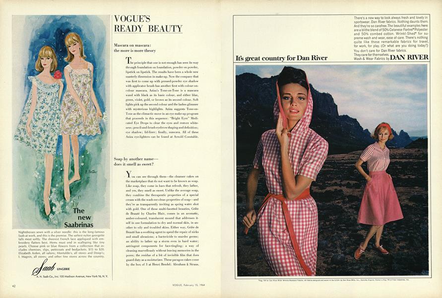 Vogue's Ready Beauty | Vogue | FEBRUARY 15, 1964