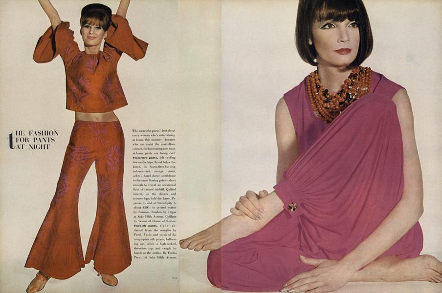The Fashion for Pants at Night | Vogue | JUNE 1964