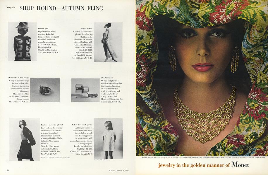 Autumn Fling | Vogue | OCTOBER 15, 1964
