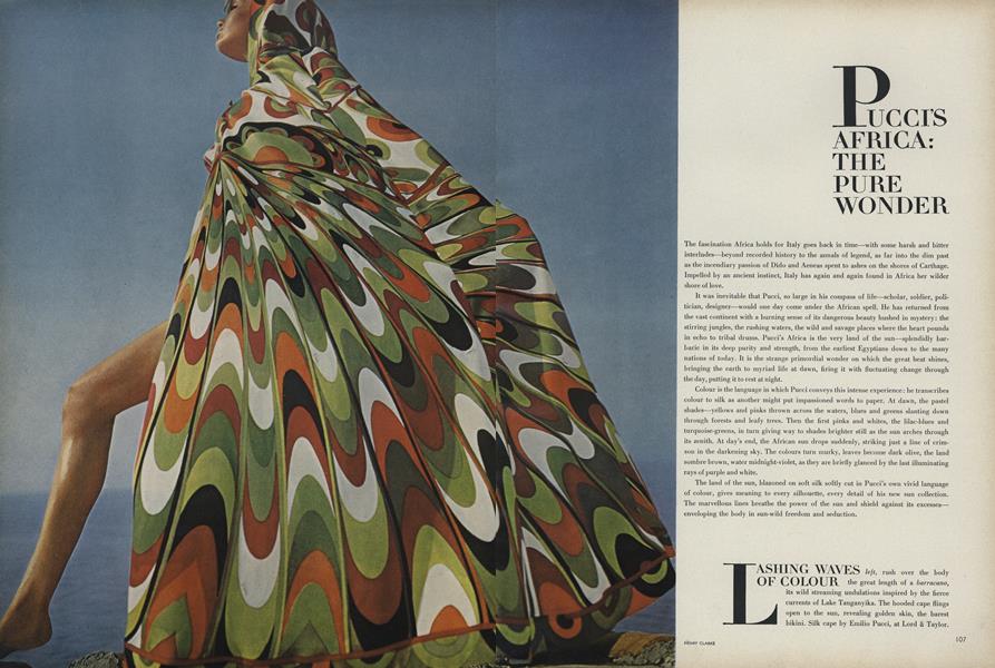 Pucci's Africa: The Pure Wonder | Vogue | JANUARY 1, 1965