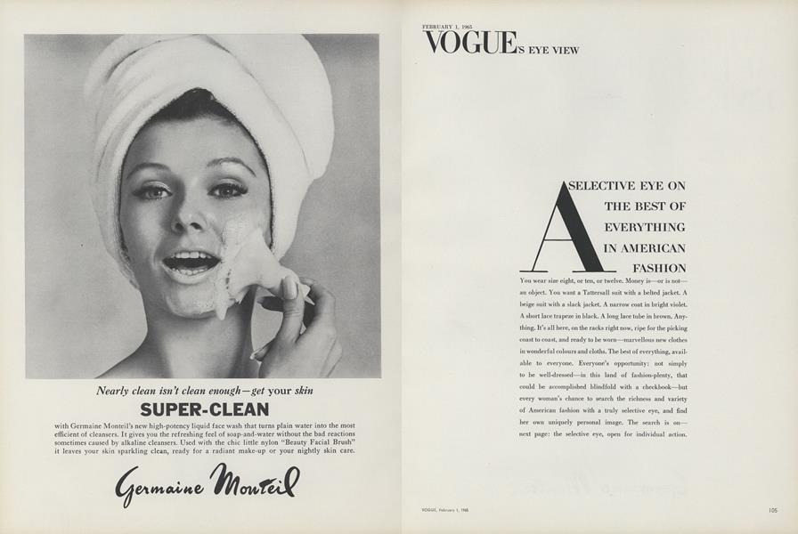 Germaine Monteil | Vogue | FEBRUARY 1, 1965