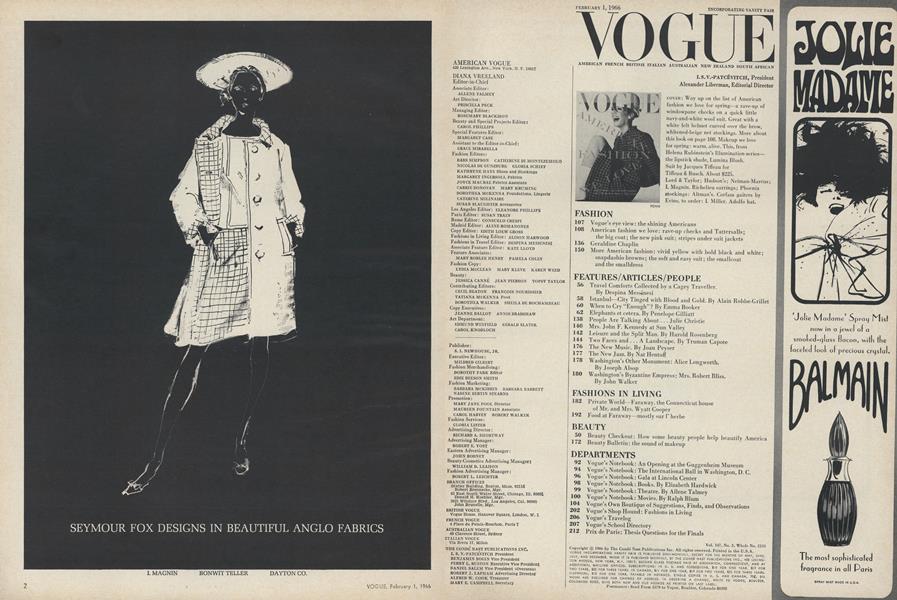 Cover Look | Vogue | February 1, 1966