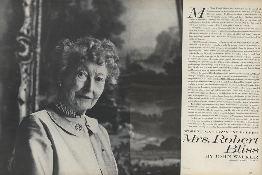 Mrs. Robert Bliss: Washington's Byzantine Empress | Vogue | February 1 ...